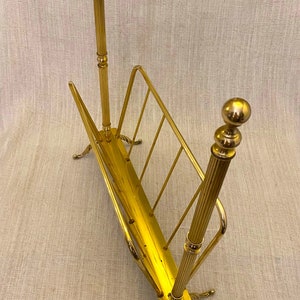 Vintage Newspaper Stand, Newspaper Table, Newspaper Rack Made of Brass ...