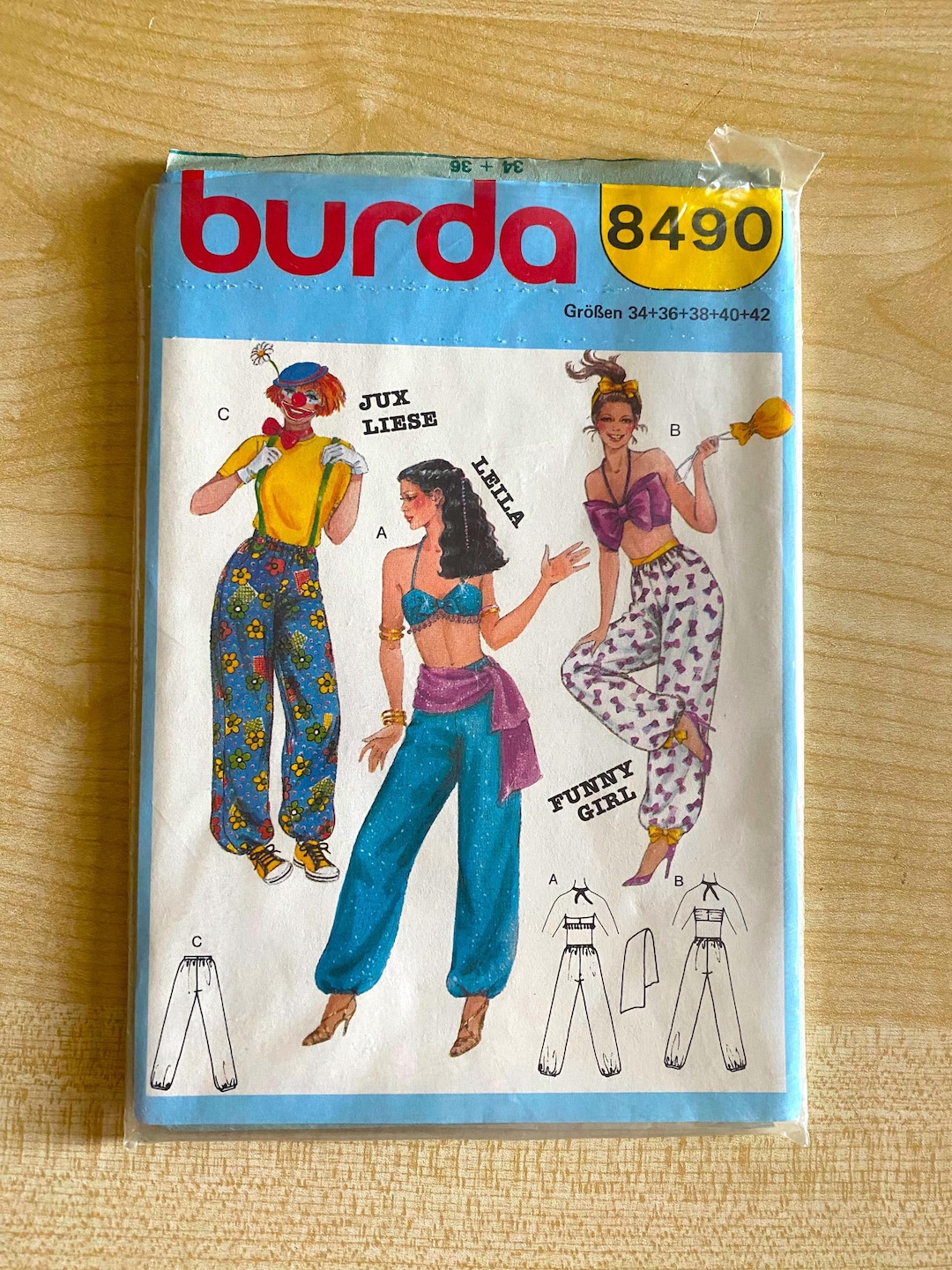 Vintage BURDA 8490 Sewing Pattern - Etsy