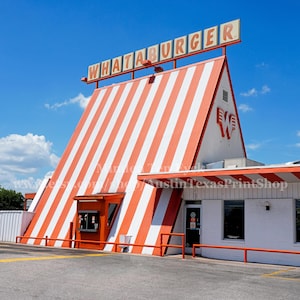 VERTICAL Whataburger Color Photo Print, Texas Photography - Etsy