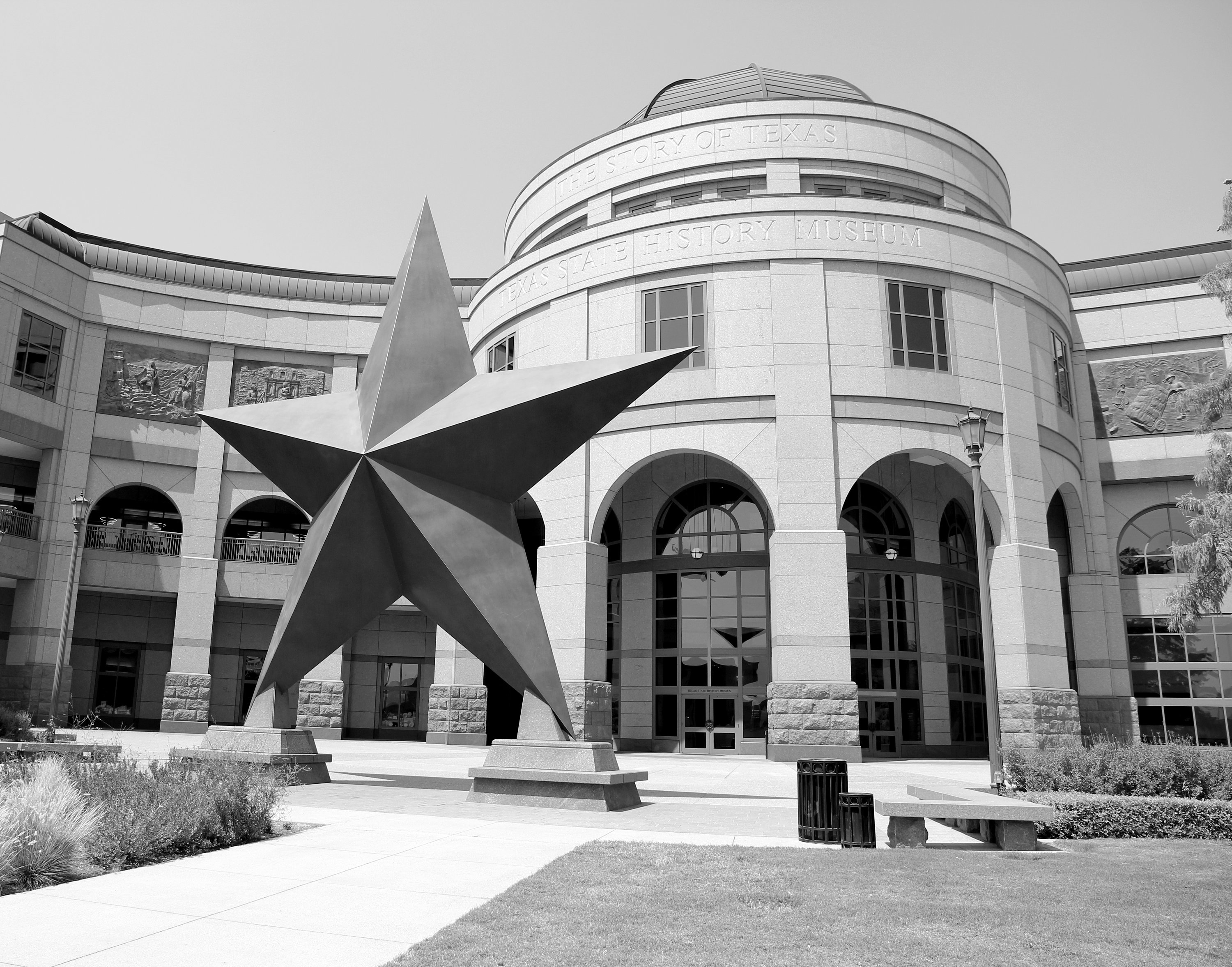 Texas Star Black And White