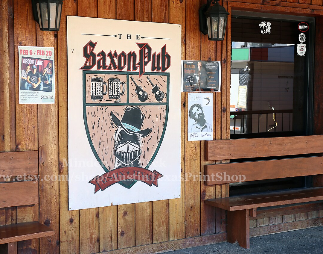 Saxon Pub Austin Photo Print Austin Photography Austin Music Gift ATX ...