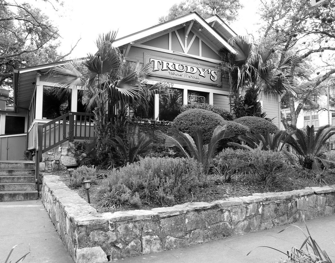 Trudy's Texas Star Black and White Photo Print Austin Photography ...