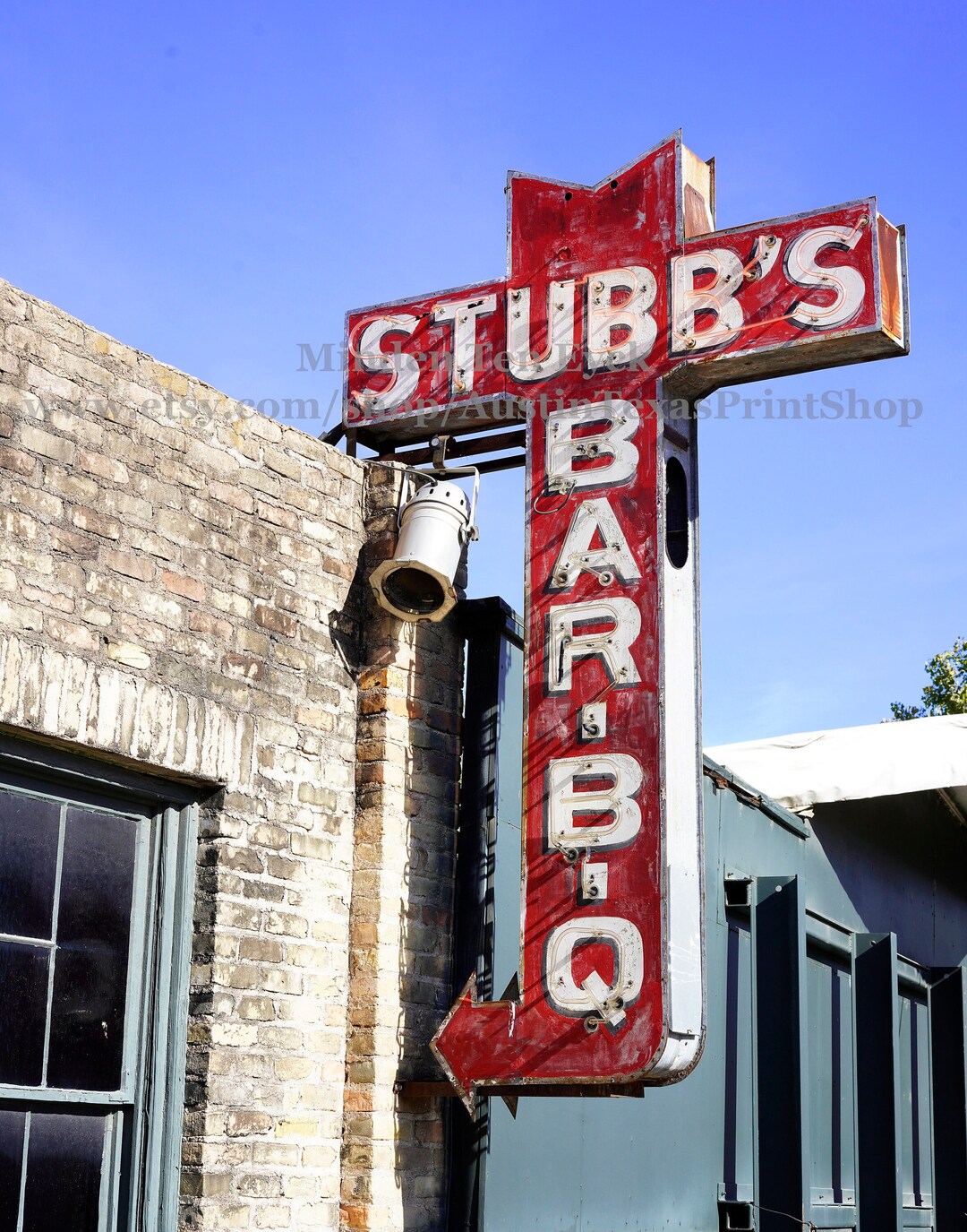 VERTICAL Stubb's BBQ Photo Print Stubbs Austin Texas Bbq Texas Barbecue ...