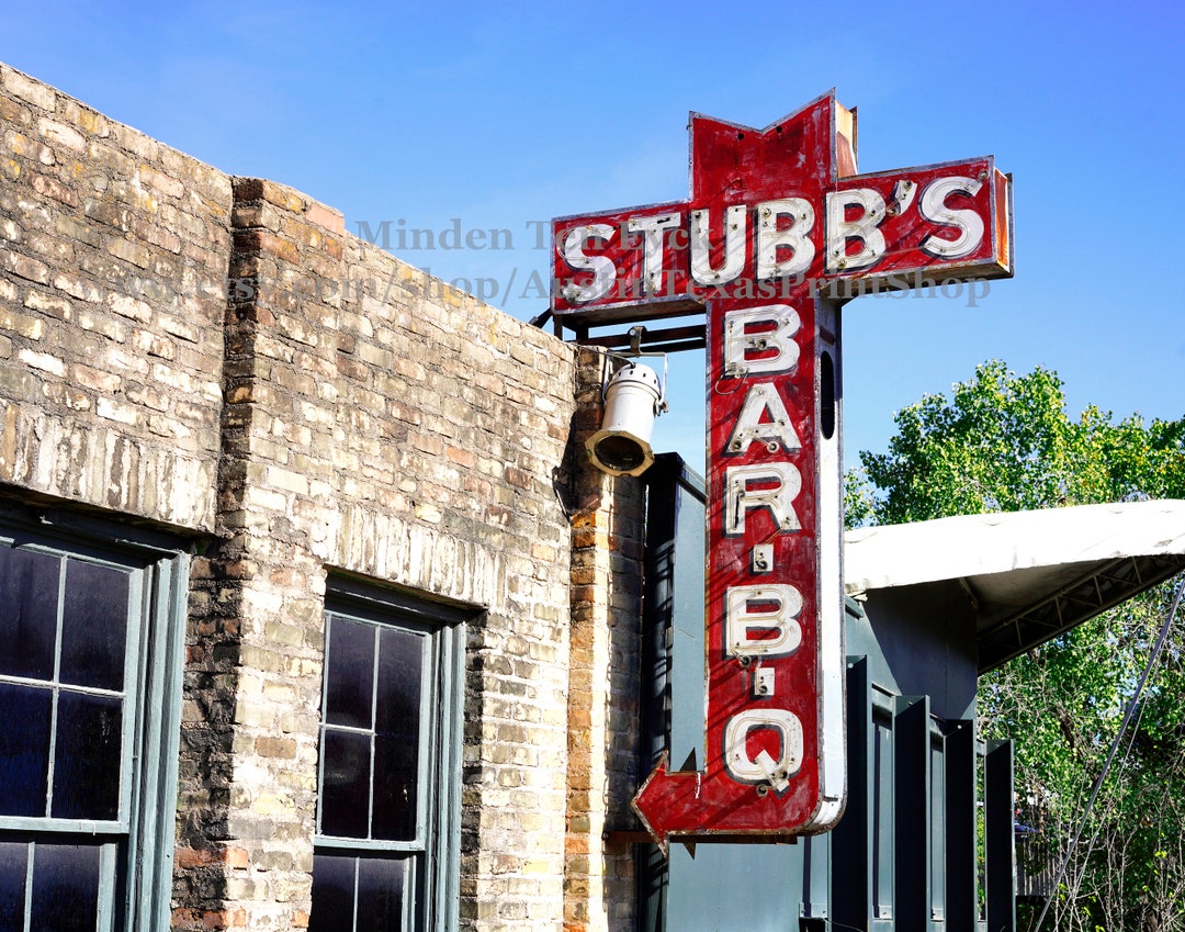 HORIZONTAL Stubb's Color Photo Print, Austin Texas Home Decor - Etsy