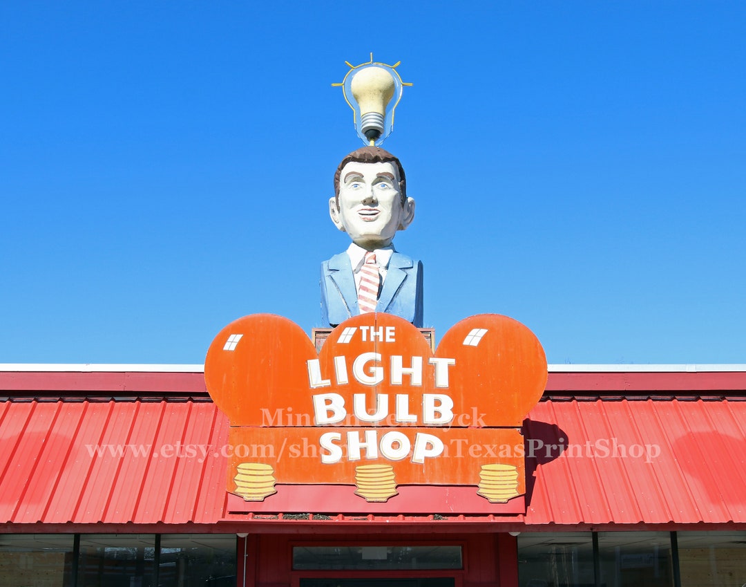 Light Bulb Shop Photo Print: Austin Texas Art, Keep Austin Weird - Etsy