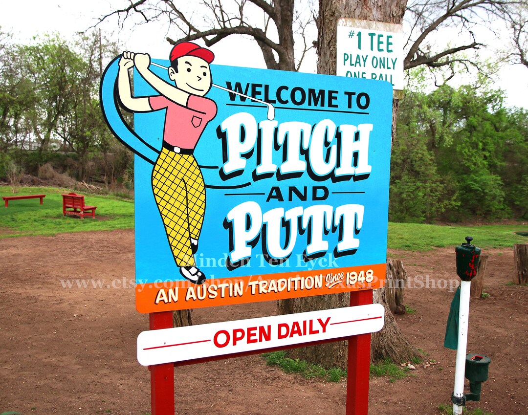 Horizontal Color Butler Pitch and Putt Golf Photo Print Austin Wall Art ...