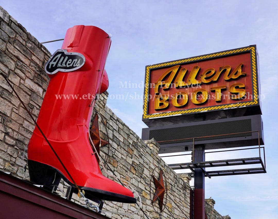 HORIZONTAL Allens Boots Photo Print, South Congress Ave, Austin Texas ...