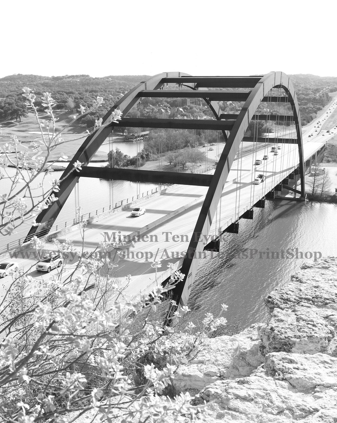 VERTICAL 360 Bridge Austin Photo Print Atx Print Austin Texas ...