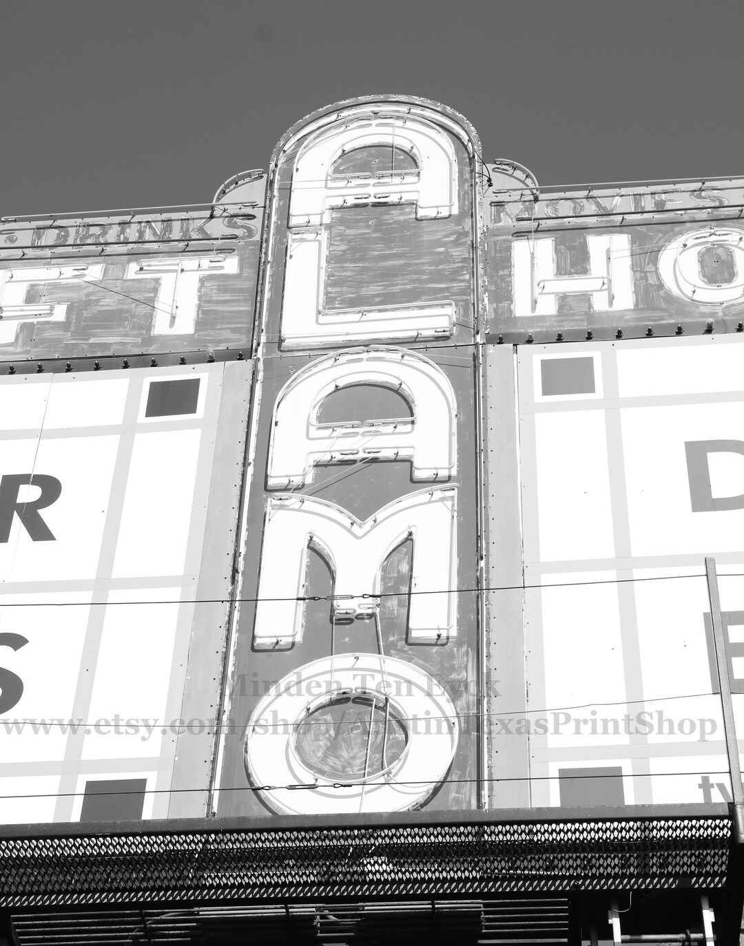 VERTICAL Alamo Draft House Sign Photo Print Austin Photography Austin ...