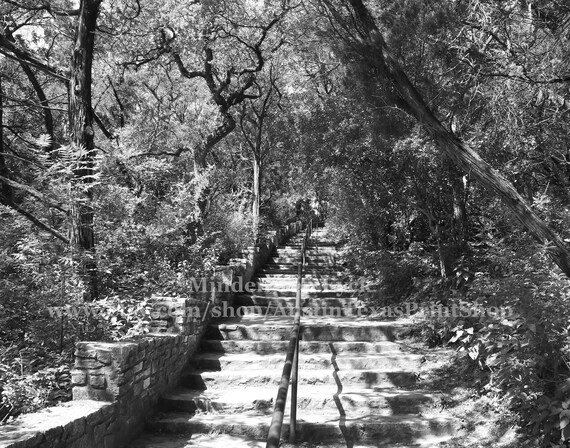 Horizontal Photo Print Mount Bonnell Stairs Austin Mt Bonnell - Etsy