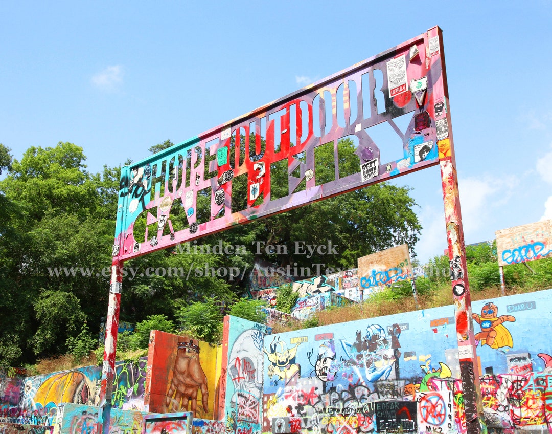 Horizontal Graffiti Park HOPE Outdoor Gallery Photo Print Austin ...