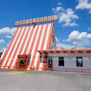 HORIZONTAL Whataburger Restaurant Color Photo Print, Austin, Texas - Etsy