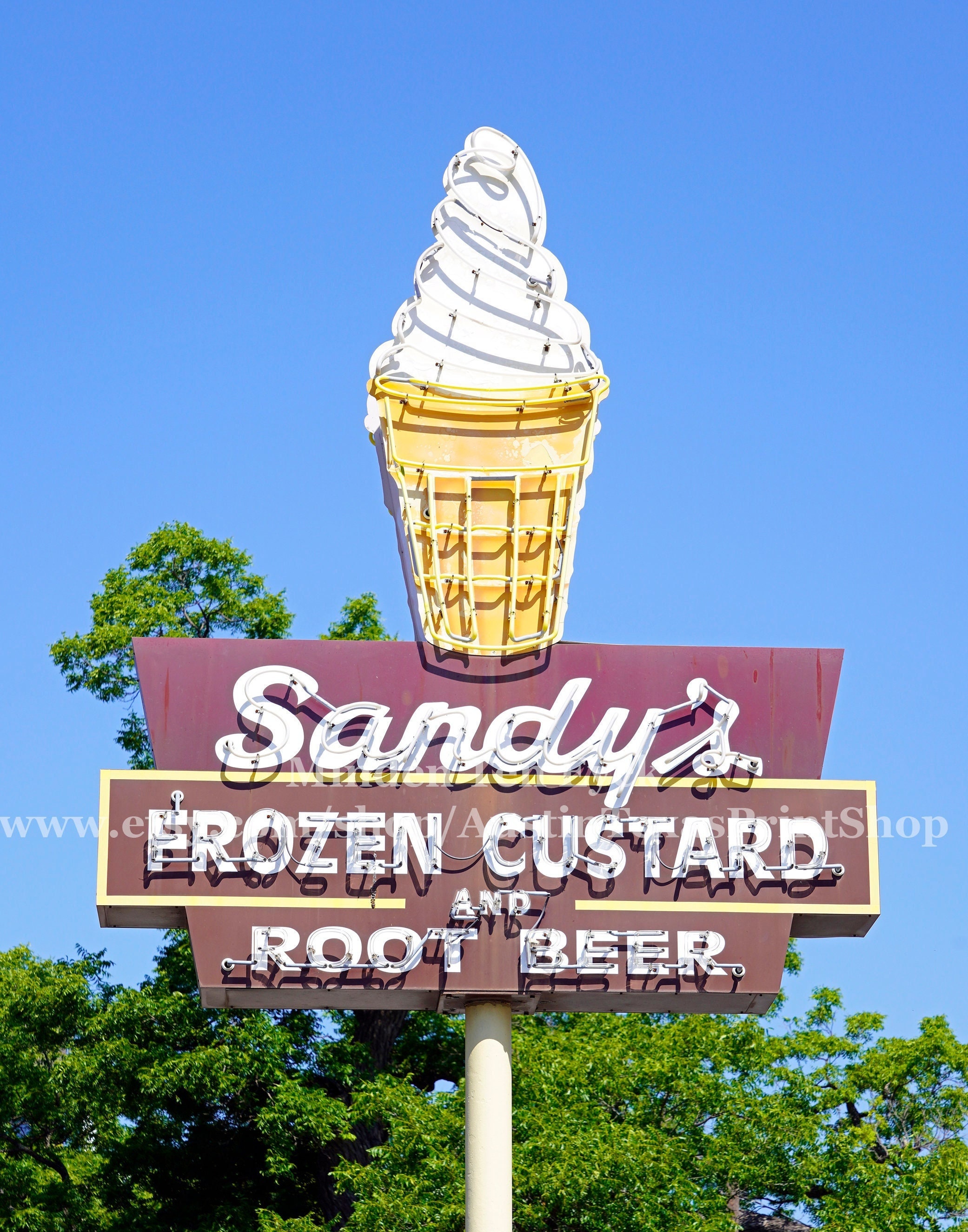 Sandy's Hamburgers Photo Print: Vintage Austin Texas Art - Etsy