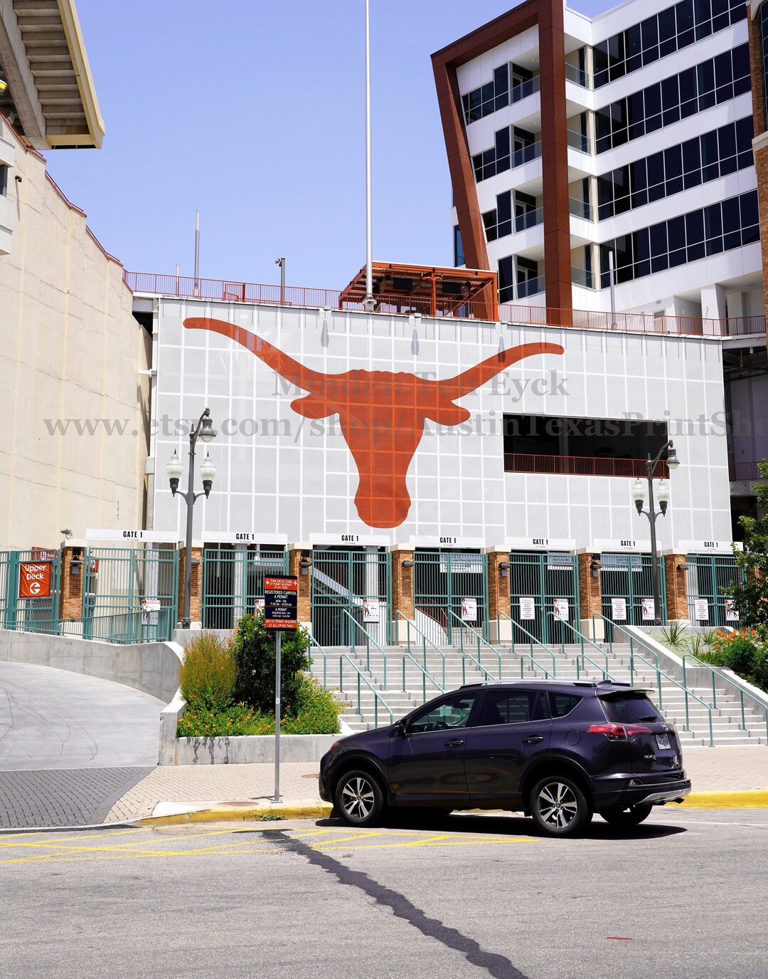 VERTICAL UT Longhorns Stadium Photo Print Austin Photography DKR Texas ...