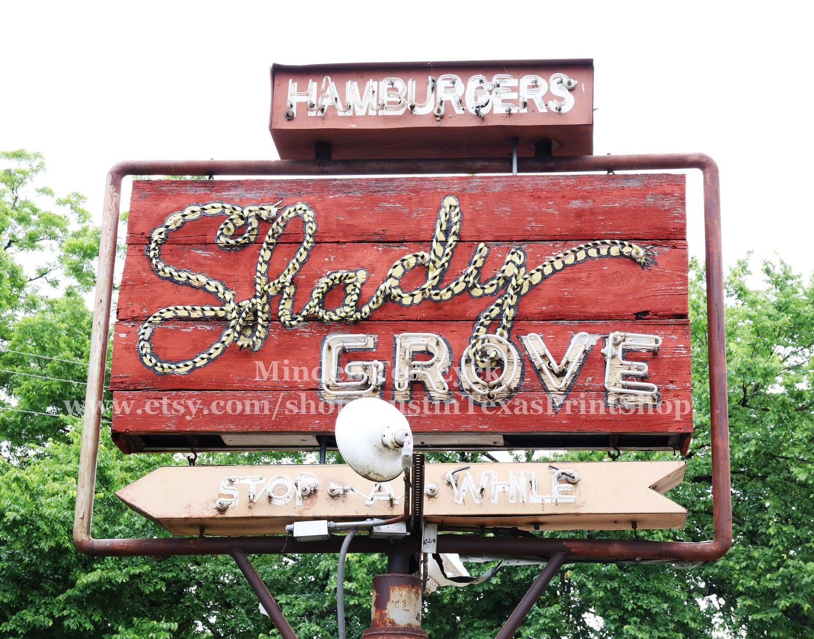 HORIZONTAL Shady Grove Color Photo Print, Austin Texas Photography - Etsy