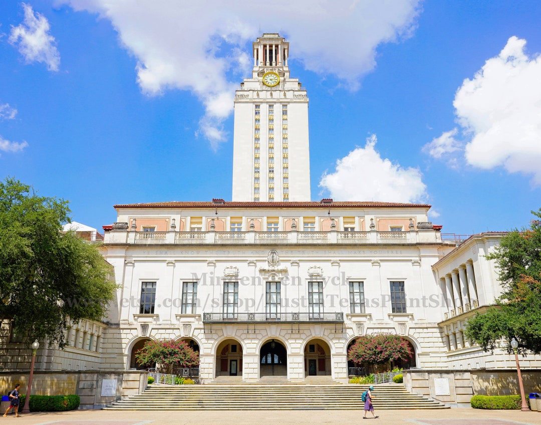 The Tower Color Photo Print, UT Tower Austin Texas - Etsy