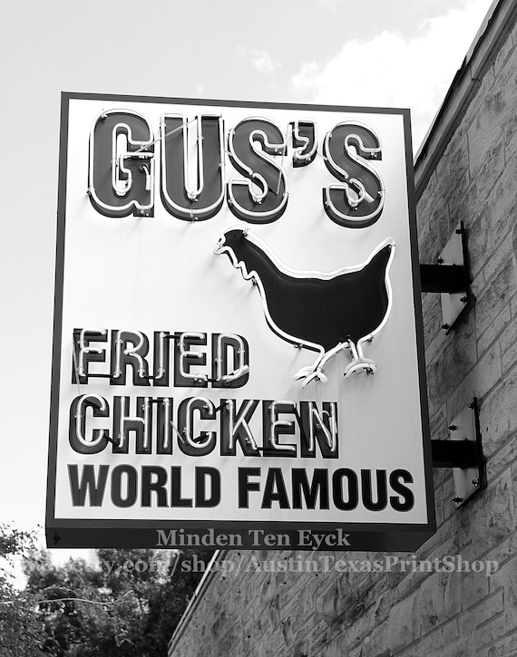 VERTICAL Gus's World Famous Fried Chicken Austin Photo | Etsy