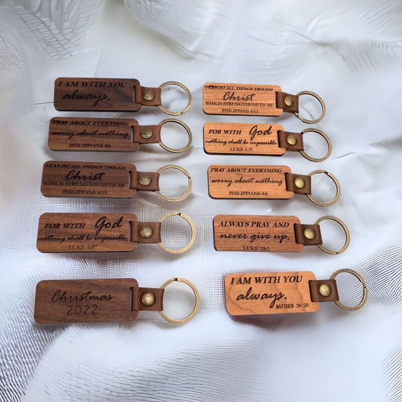 Bible Verse Keychain - Etsy