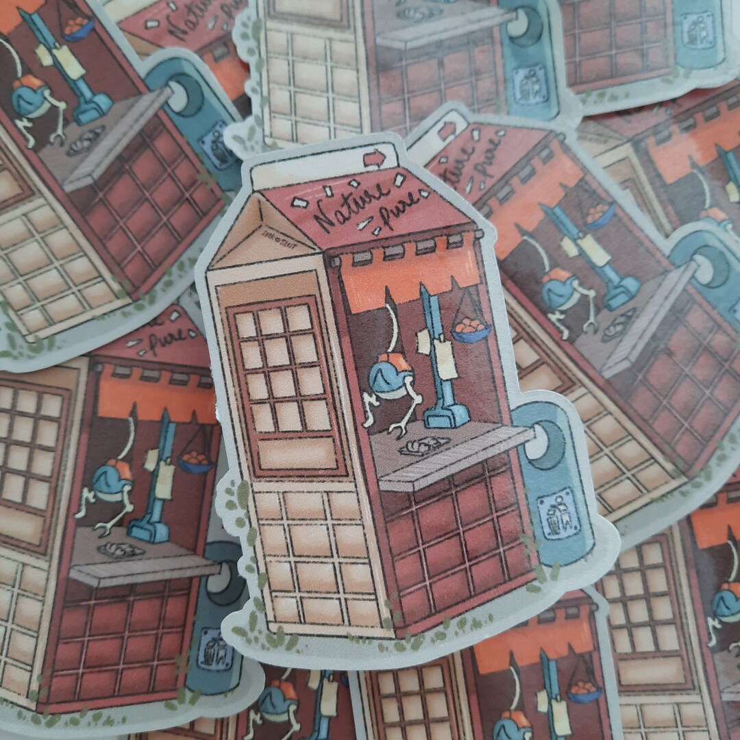 Milk Carton Building Laptop Stickers - Etsy Australia