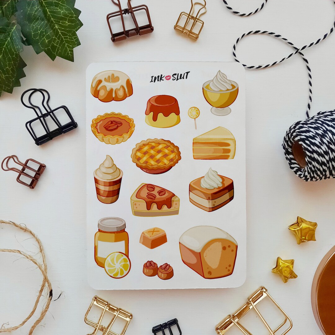 Dessert Sticker Sheet Bullet Journal Stickers, Planner Stickers ...