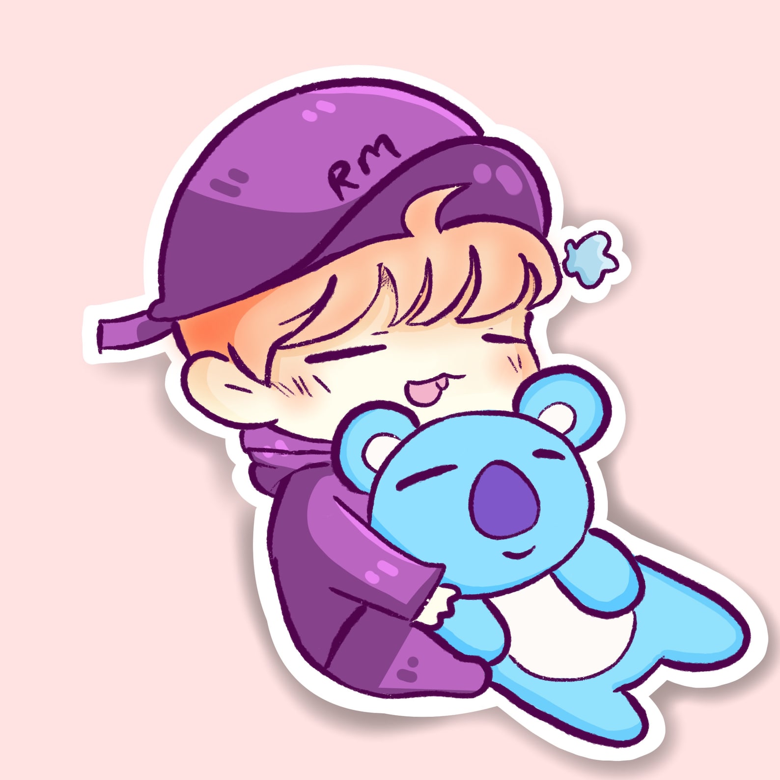 Rap Monster RM and Koya Laptop Sticker I Cute Sticker - Etsy Canada