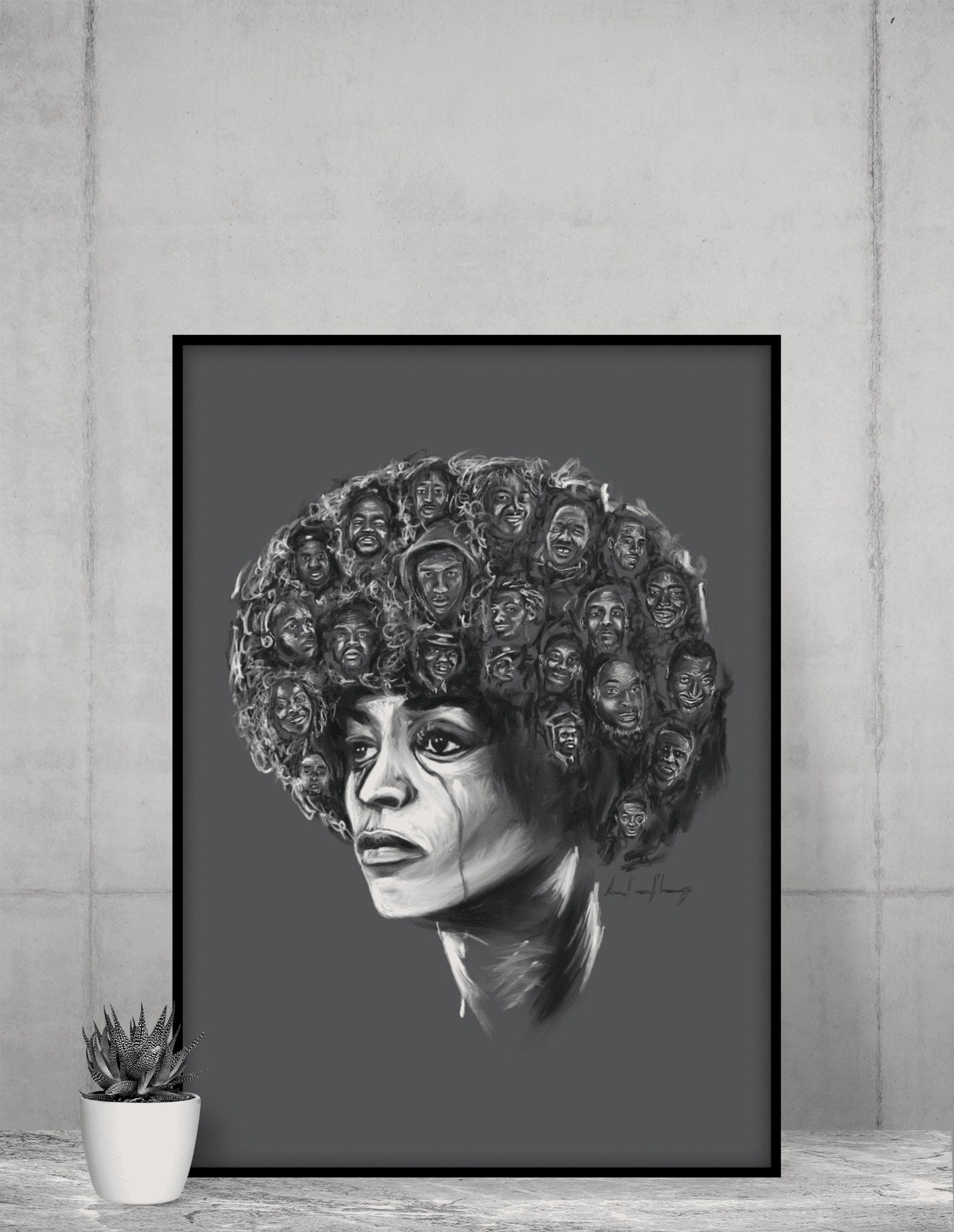 Angela Davis Wall Art Angela Davis Understands Wall Art - Etsy