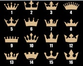 Royal Crowns King Queen Princess Prince Tiara Doorhanger Wall - Etsy