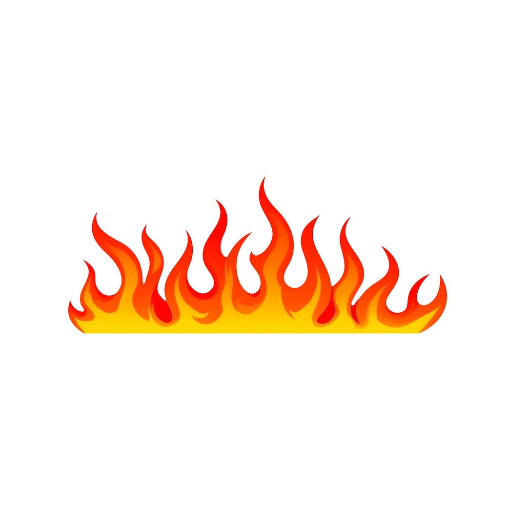 Flame Fire Campfire Blaze Sign Bumper Gift Vinyl Sign Craft DIY Sticker ...