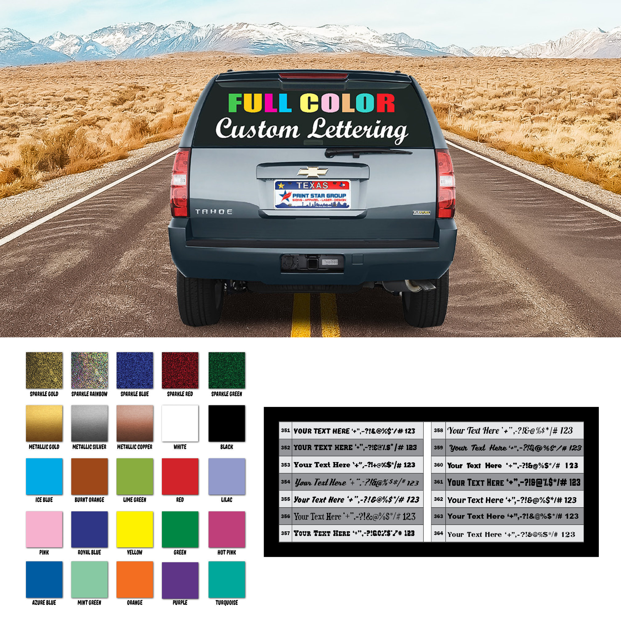 Custom Vinyl Decal Sticker Lettering Text Letter Personalized | Etsy