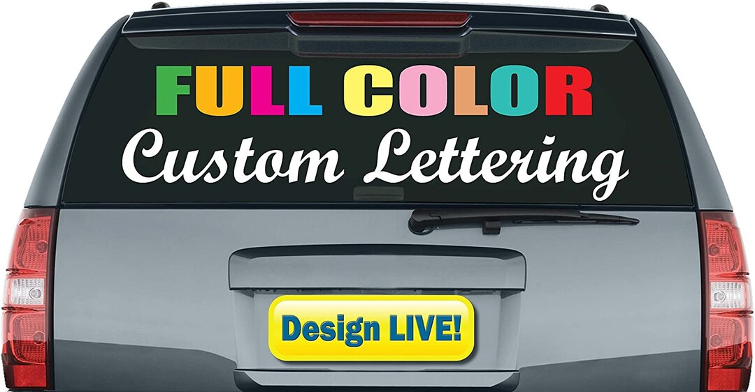 Custom Vinyl Decal Sticker Lettering Name Text Letter Personalized ...