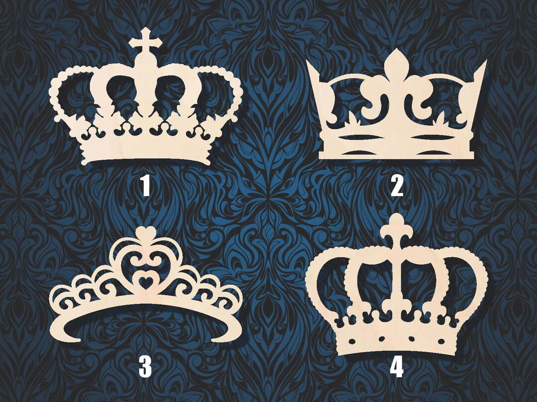 Crown Tiara Headband Wood Cutout Wall Decor Personalized Gift King ...