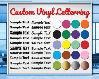 Custom Welcome Script Words Text Letter Vinyl Decal Sticker - Etsy