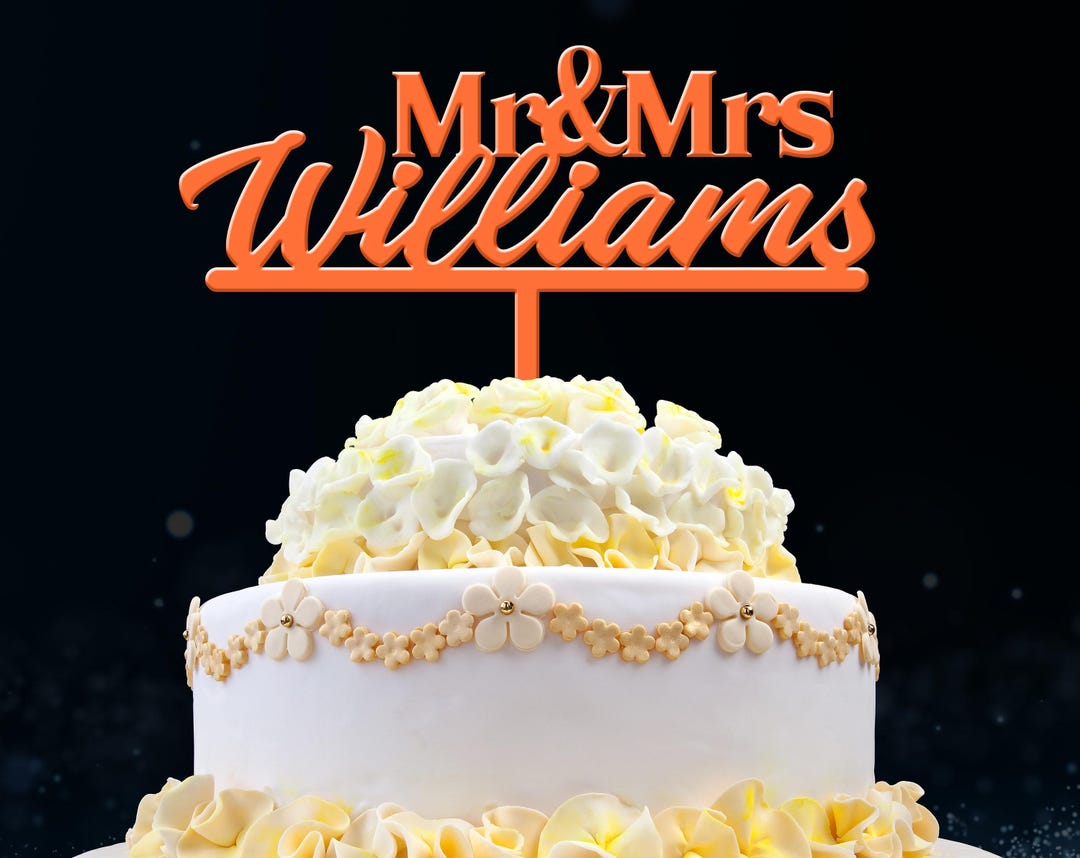 Acrylic Name Topper Cutout Sign Cake Custom Wedding Personalized - Etsy