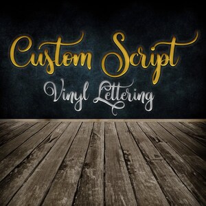 Custom Script Decal Sticker Wall Decor Personalized Gift Fantasy Vinyl ...