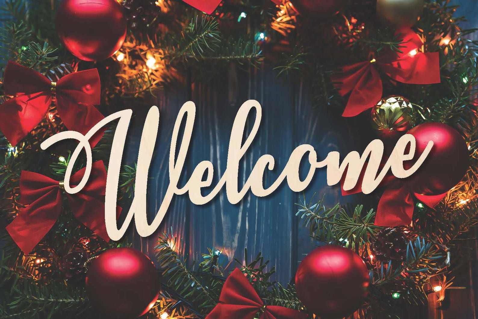 Custom Welcome Script Word Text Letter Wood Cutout Doorhanger - Etsy