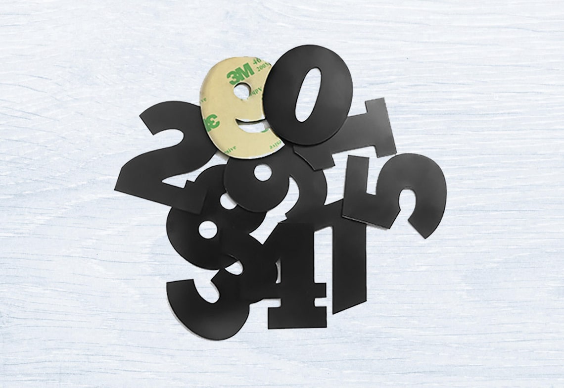 Black Acrylic Numbers Cutout Raw Acrylic Plastic Sign - Etsy