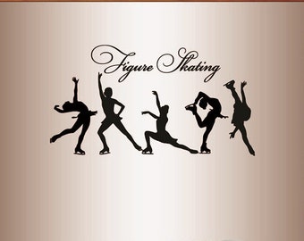 Figure Skating Decal - Etsy