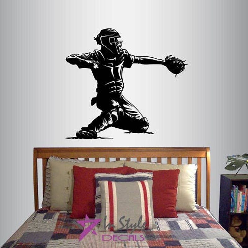 Baseball Wall Decal - Etsy