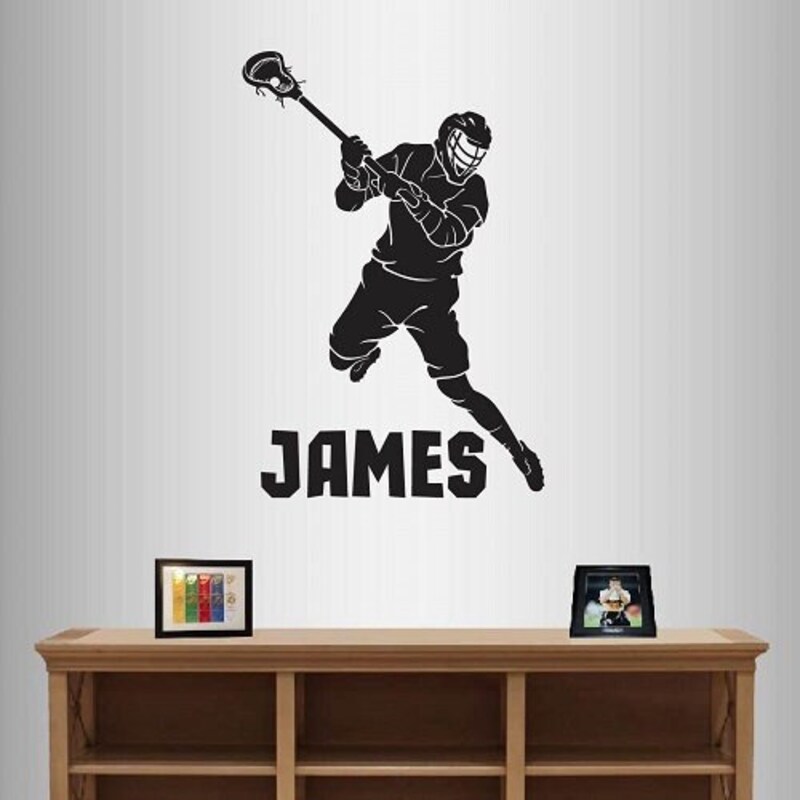 Lacrosse Wall Decal - Etsy