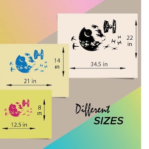 In-style Decals Wall Vinyl Decal Home Decor Art Sticker Space Ship ...
