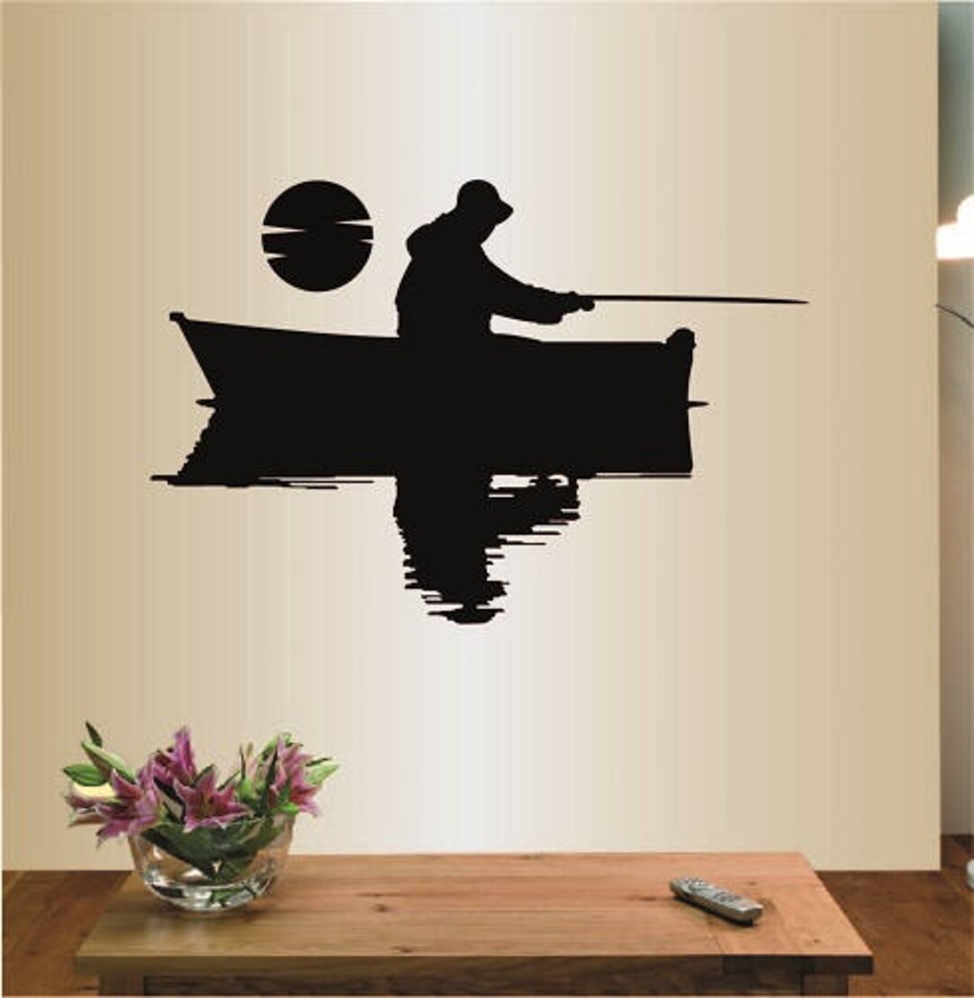 In-style Decals Wall Vinyl Decal Home Decor Art Sticker Fishermen in a ...
