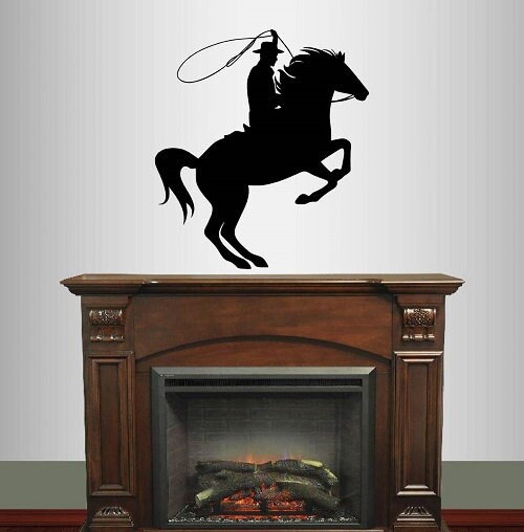 In-style Decals Wall Vinyl Decal Home Decor Art Sticker Rodeo Cowboy on ...