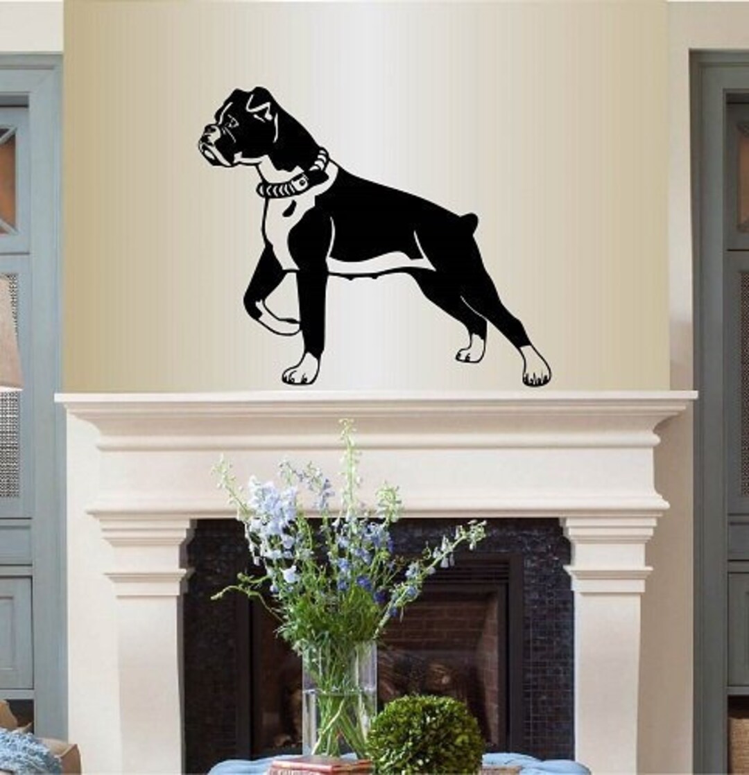 In-style Decals Wall Vinyl Decal Home Decor Art Sticker Boxer Breed Dog ...
