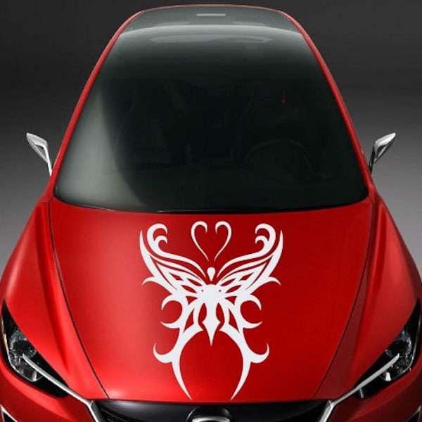 Tribal Butterfly Car Decal - Etsy