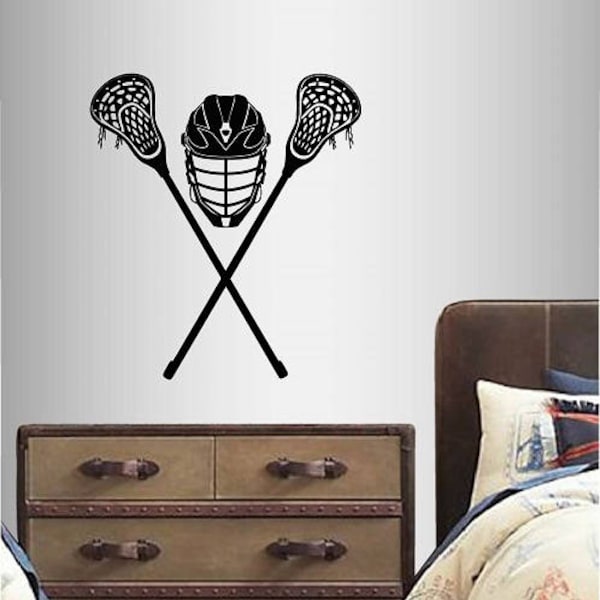 Lacrosse Wall Decal - Etsy