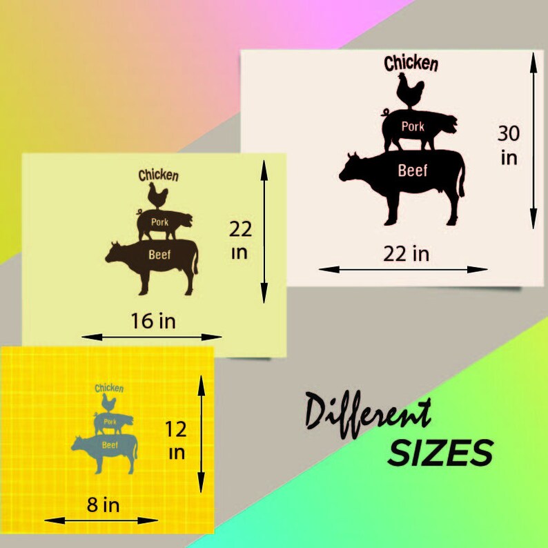 In-style Decals Wall Vinyl Decal Home Decor Art Sticker Beef Pork ...