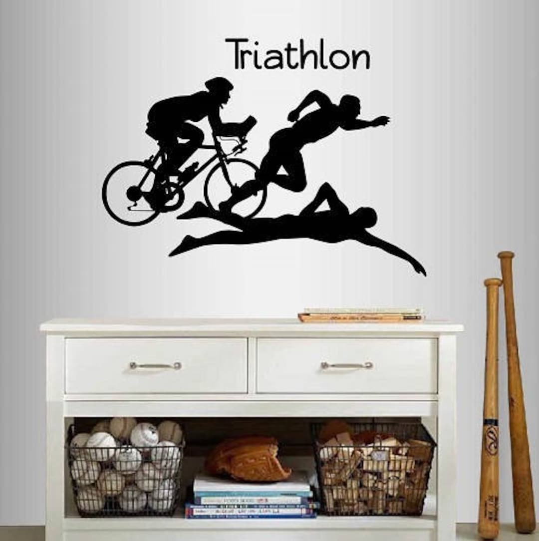 In-style Decals Wall Vinyl Decal Home Decor Art Sticker Triathlon ...