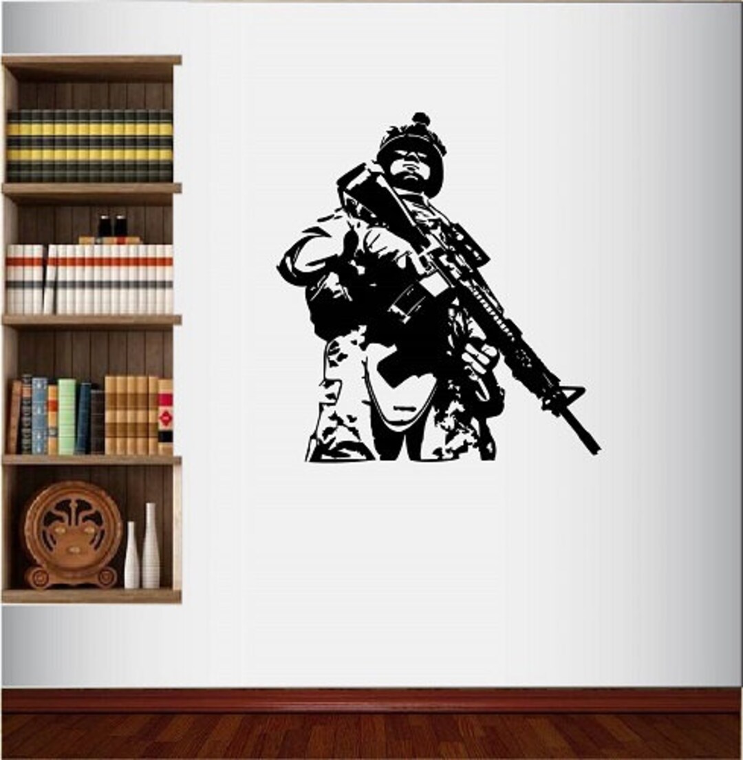 In-style Decals Wall Vinyl Decal Decor Art Sticker Soldier Military Man ...