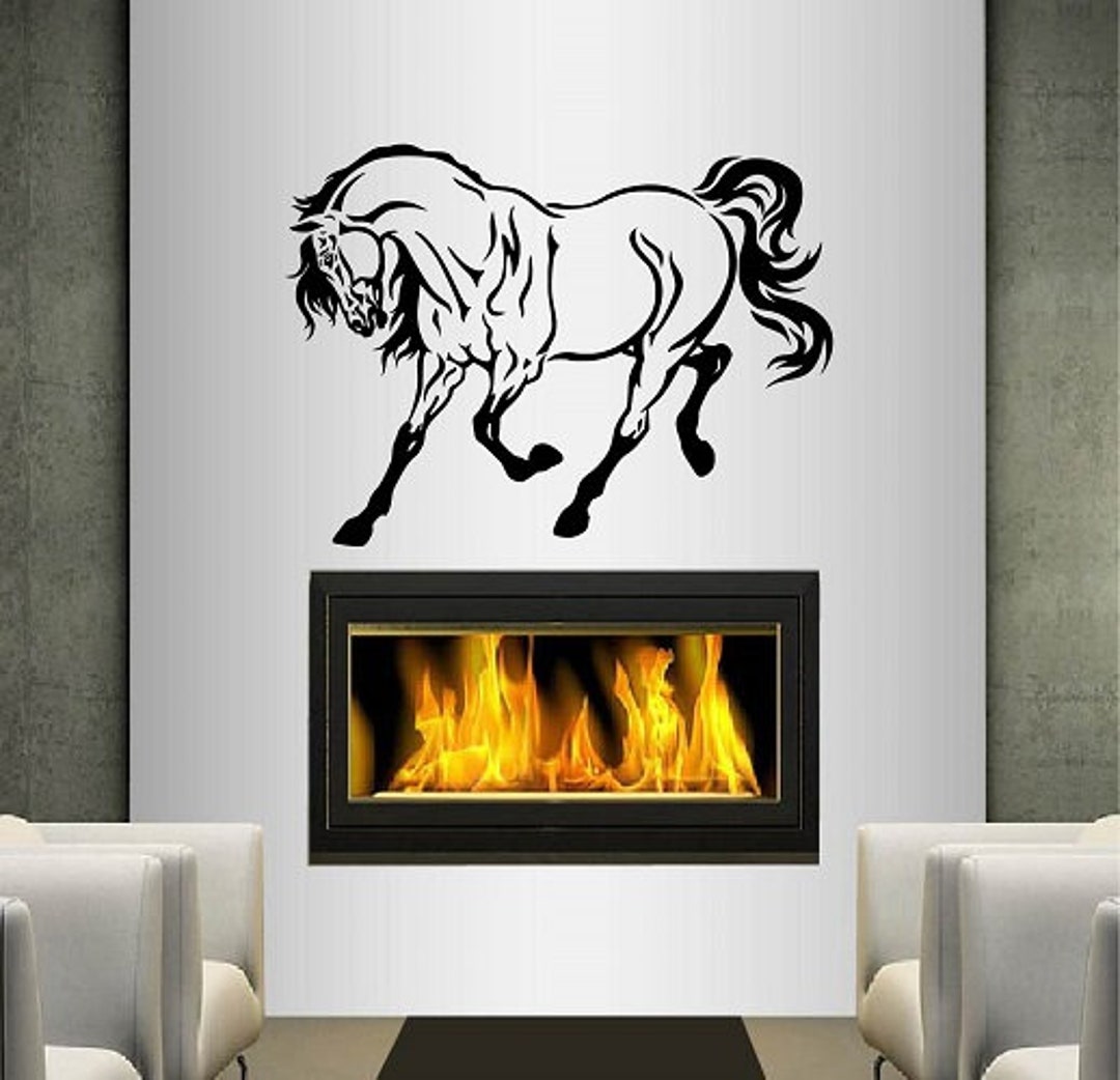 In-style Decals Wall Vinyl Decal Home Decor Art Sticker Beautiful Horse ...