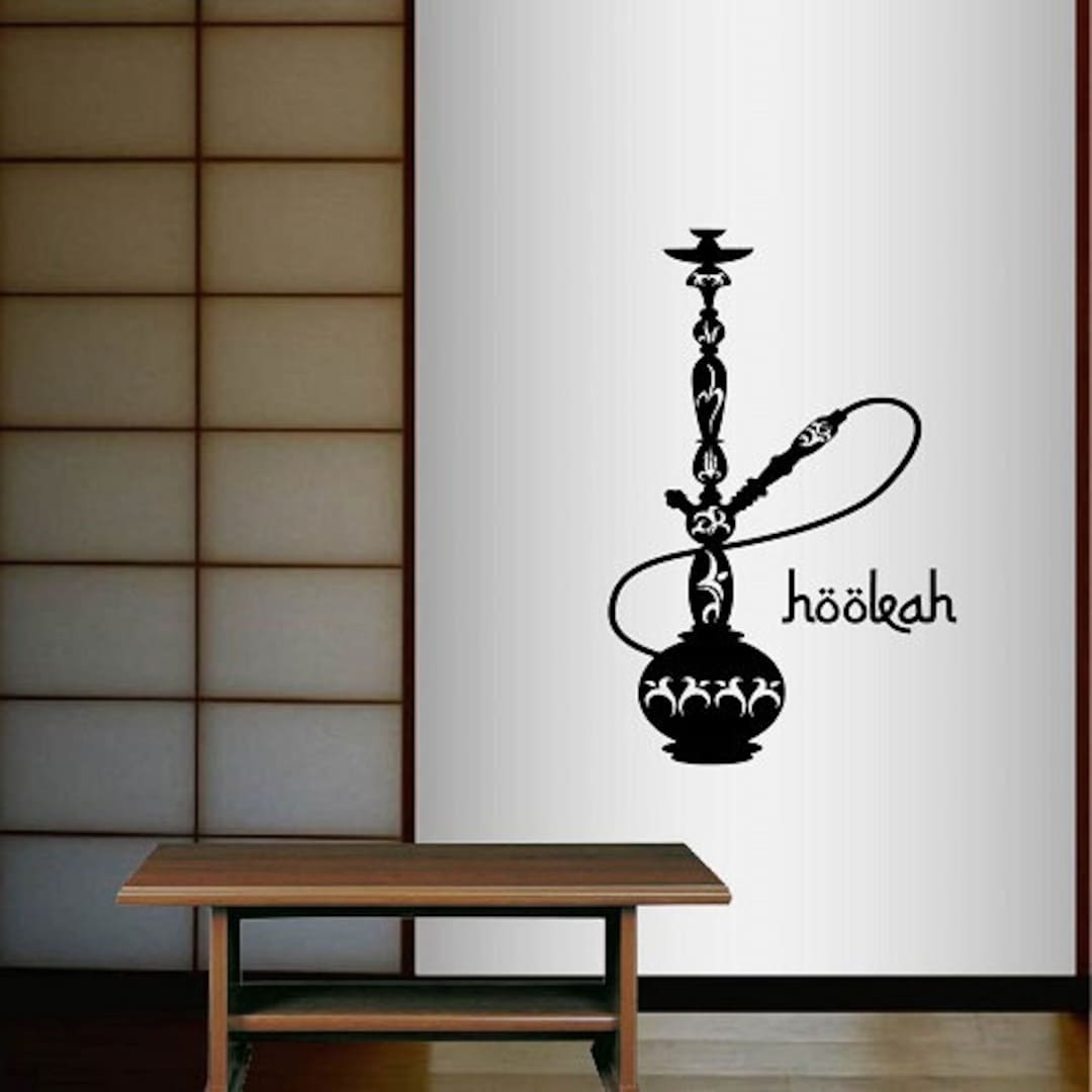 In-style Decals Wall Vinyl Decal Home Decor Art Sticker Hookah With a ...